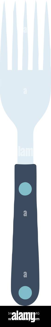 Fork utensil meal kitchen icon vector Stock Vector Image & Art - Alamy