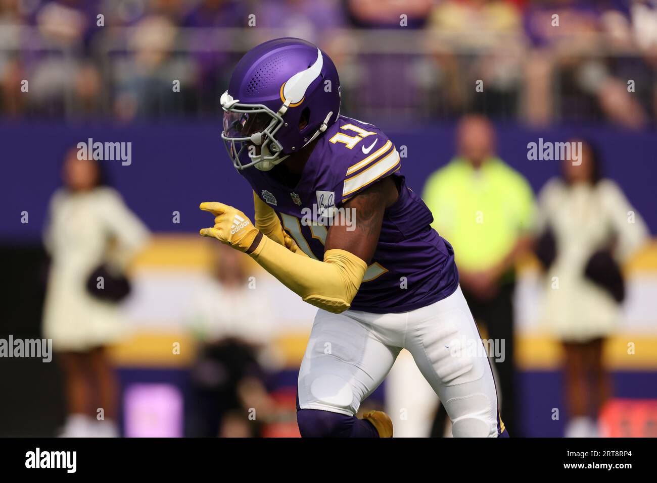 Minnesota Vikings cornerback Najee Thompson (11) during the second half ...