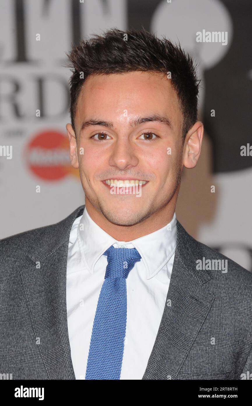 London. UK. Tom Daley at the The BRIT Awards with MasterCard 2014 Red ...
