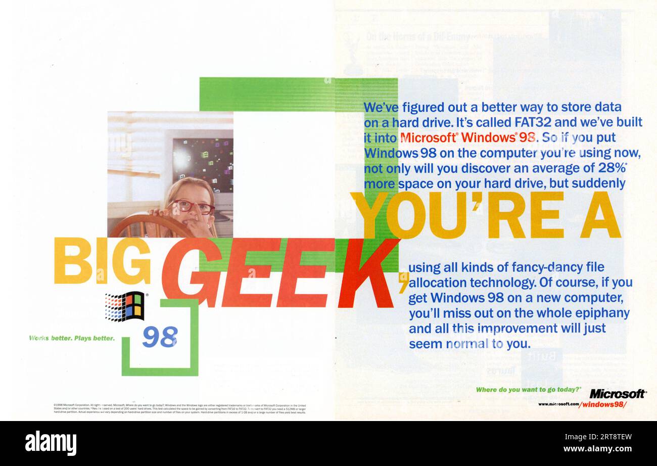 Vintage "Time" magazine 3 August 1998 issue Advert, USA Stock Photo - Alamy