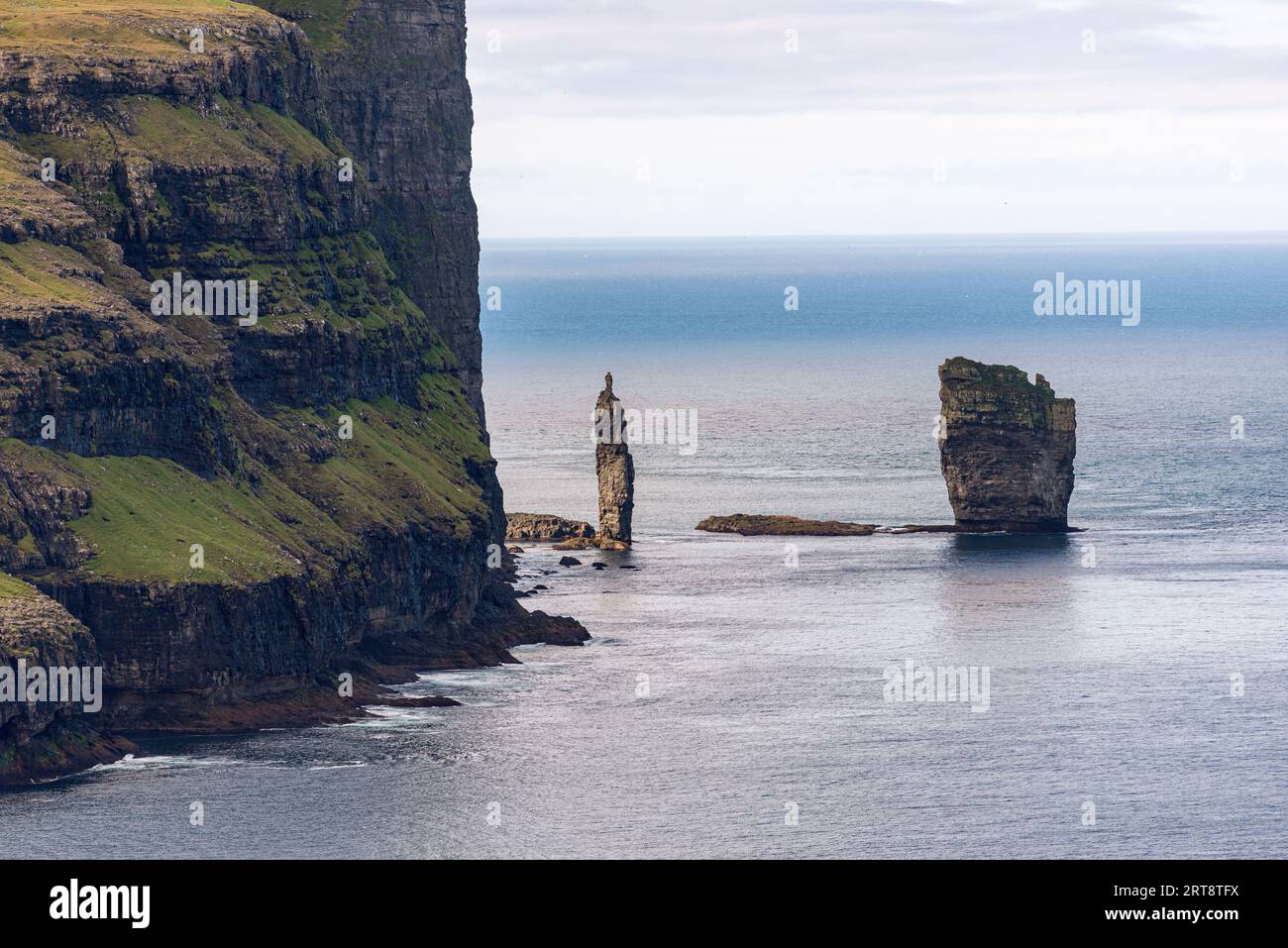 Risin og Kellingin (The Giant and the Witch) free-standing sea stacks ...