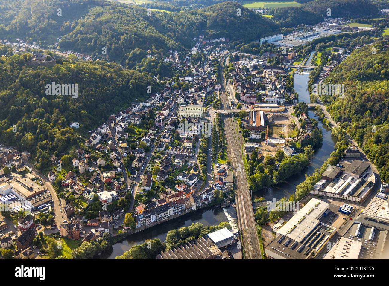 City center view and river lenne hi-res stock photography and images ...