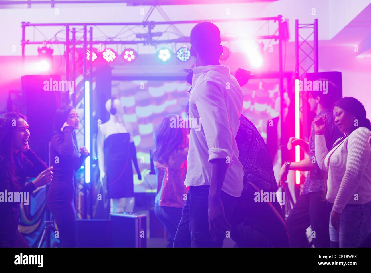 Friends performing music in nightclub hi-res stock photography and ...