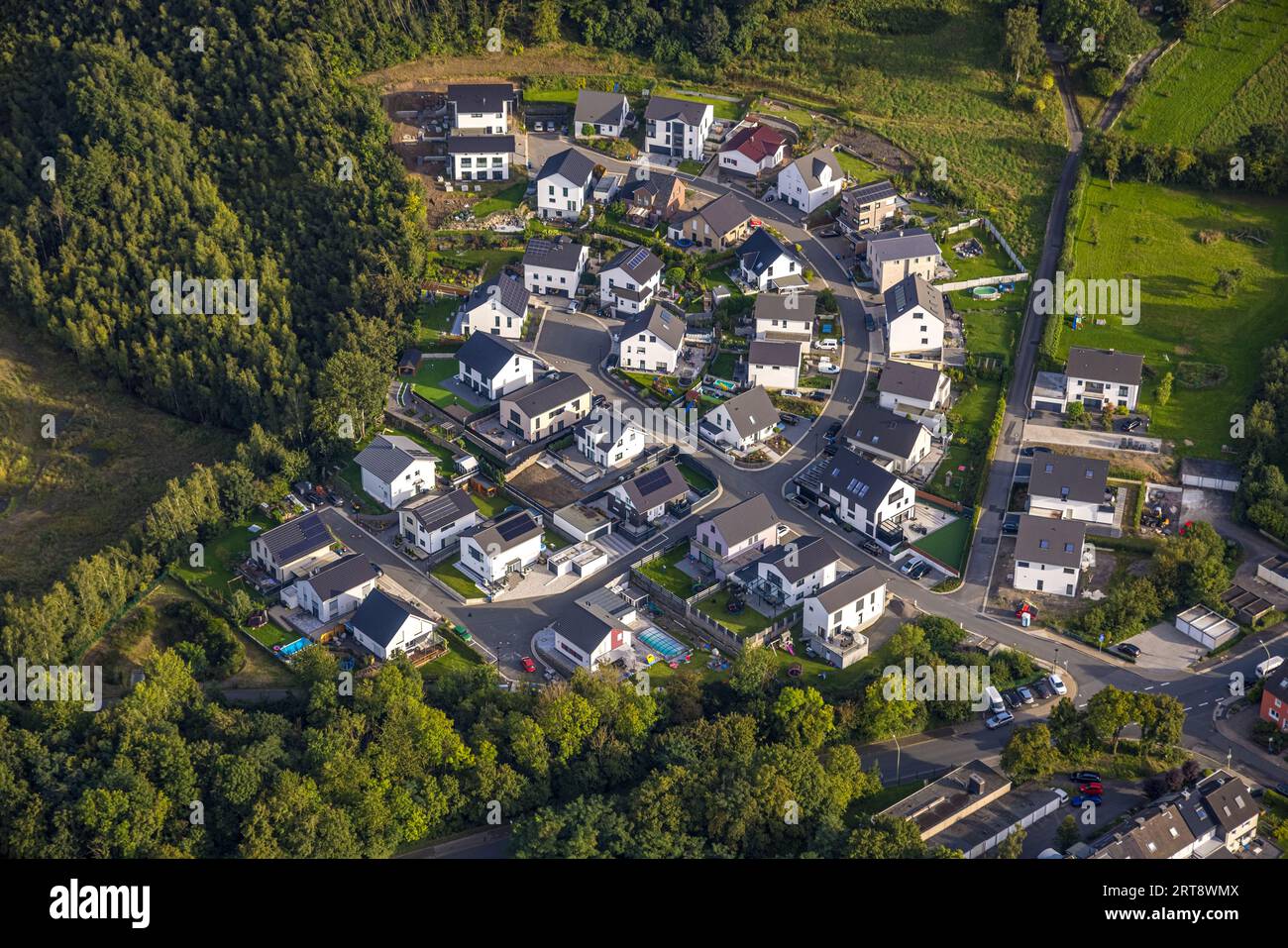 Terraced housing estate in den erlen hi-res stock photography and ...