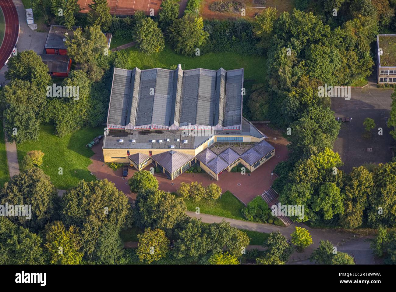 Luftbild, Sporthalle Karl-Adam, Vorhalle, Hagen, Ruhrgebiet, Nordrhein ...
