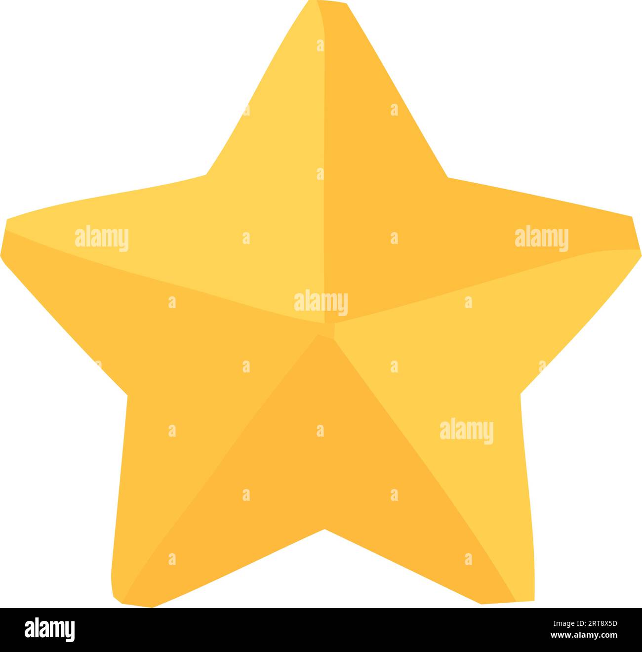 Shiny gold star shape icon for achievement Stock Vector Image & Art - Alamy