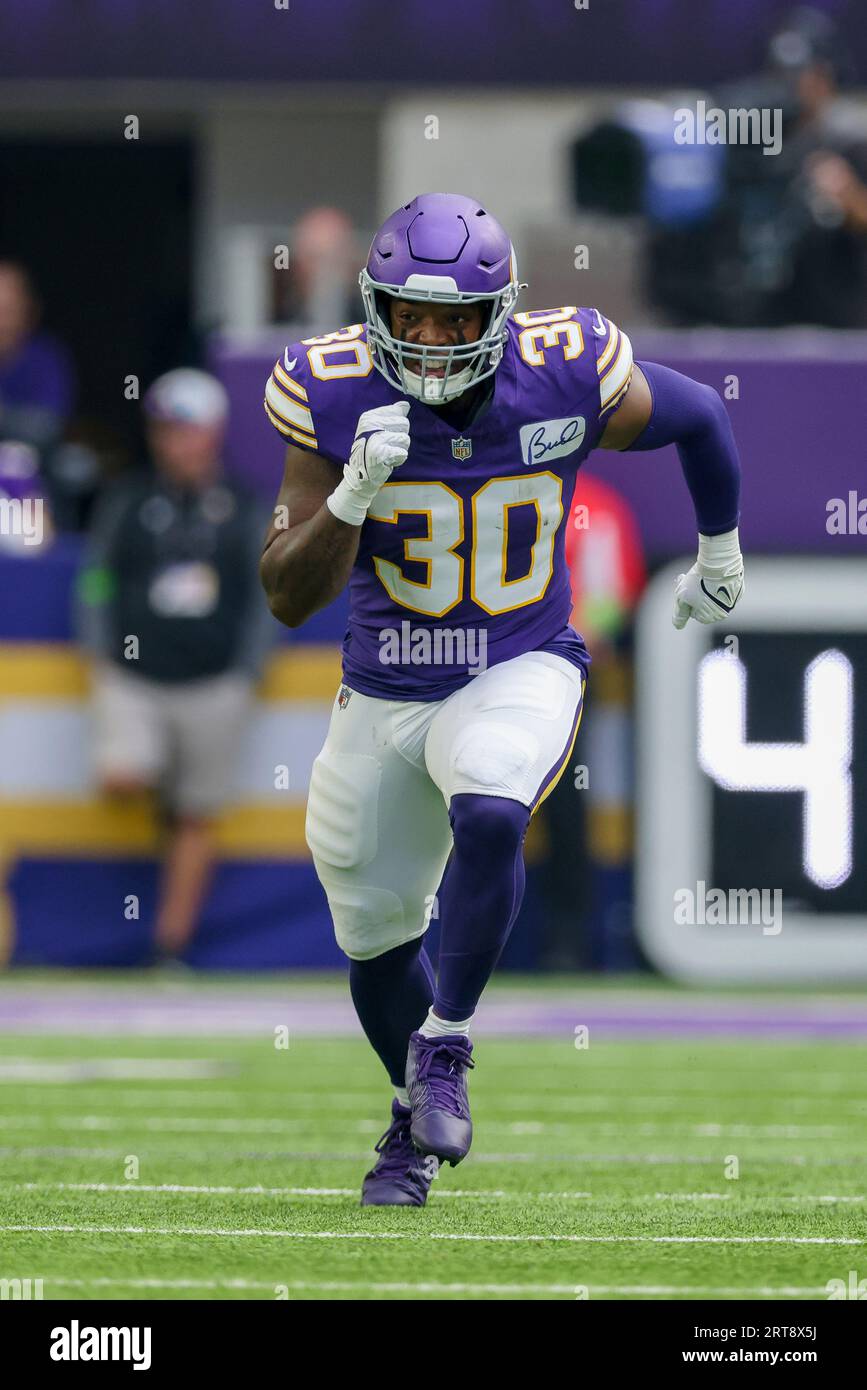 Minnesota Vikings fullback C.J. Ham (30) during an NFL football game ...