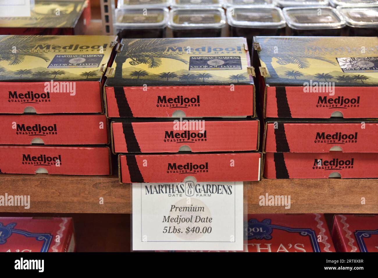 Yuma, AZ USA. 3/14/2023. Martha’s Gardens Medjool Date Farm was founded ...