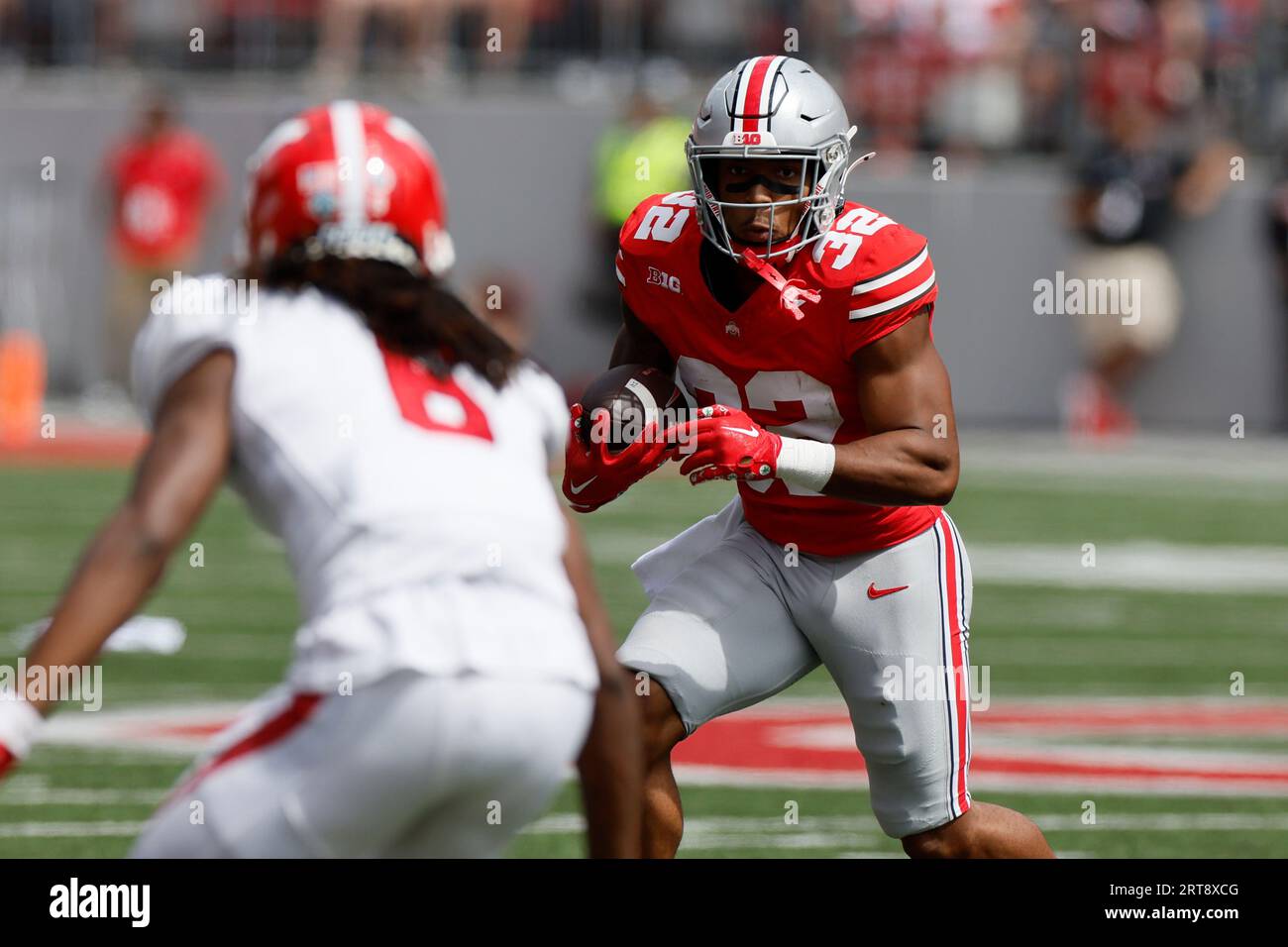 Ohio State running back TreVeyon Henderson plays against Youngstown ...