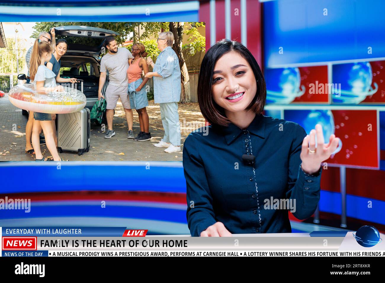 Asian tv presenter hi-res stock photography and images - Alamy
