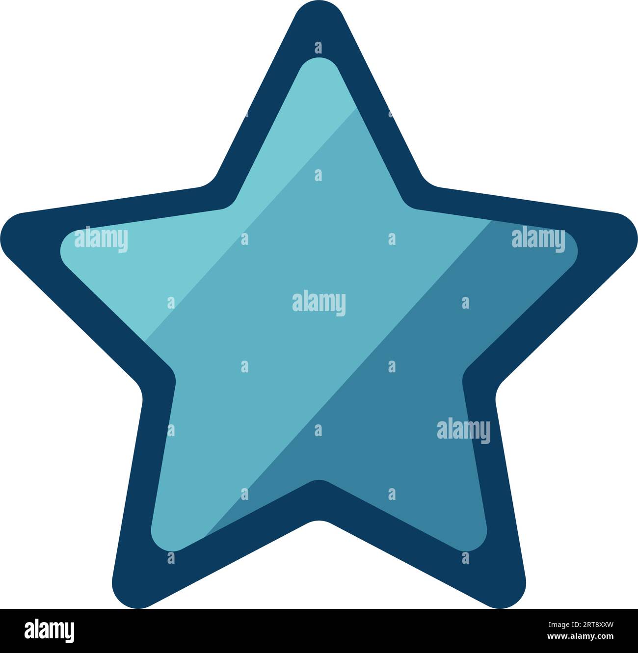 blue star shape icon for celebration success Stock Vector Image & Art ...