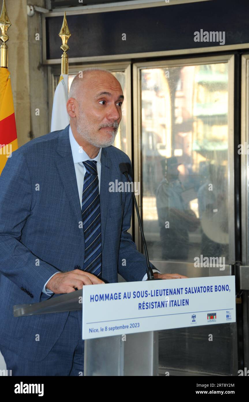 September 8th 2023, Nice Tribute to Salvatore Bono, italian resistant ...