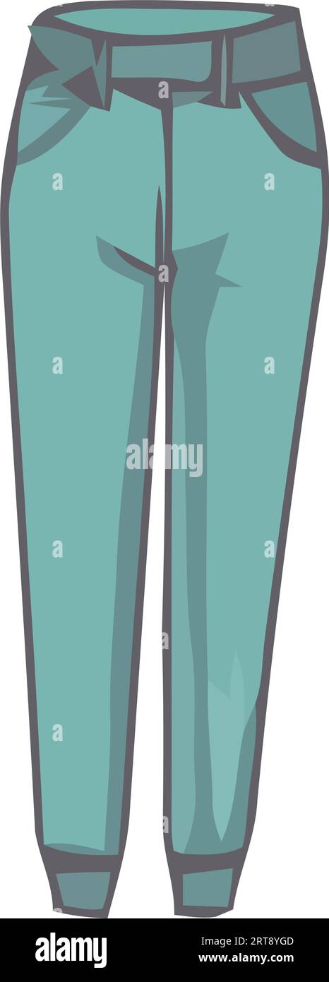 Blue denim skinny jeans Stock Vector Images - Alamy