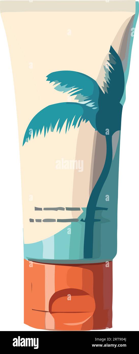 Beauty product packaging design suntan lotion Stock Vector Image & Art ...