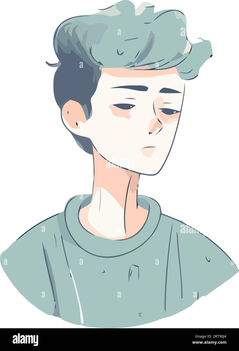 Drawing of a young man illustration Stock Vector Image & Art - Alamy