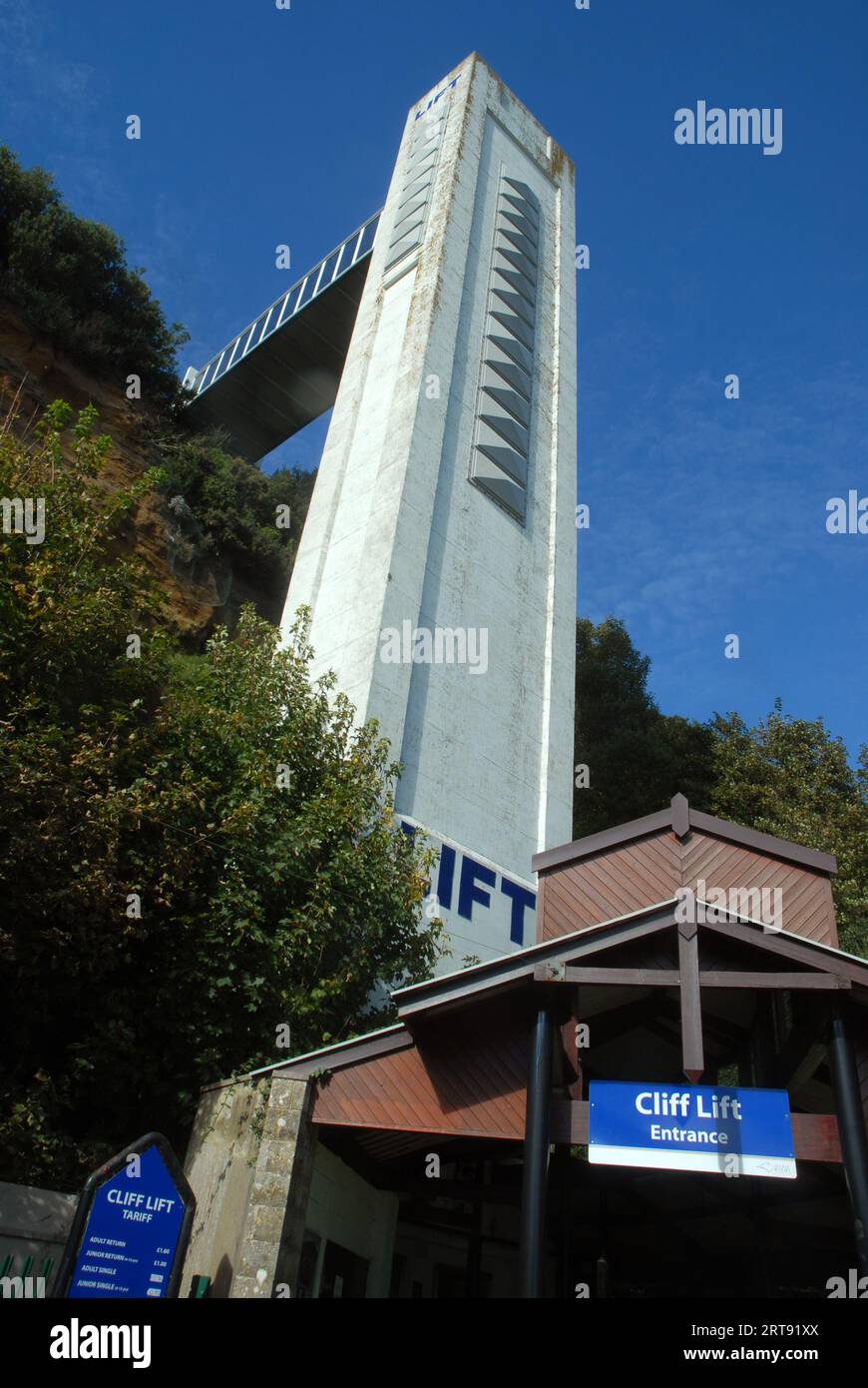 Cliff lift, Shanklin, Isle of Wight, UK Stock Photo - Alamy