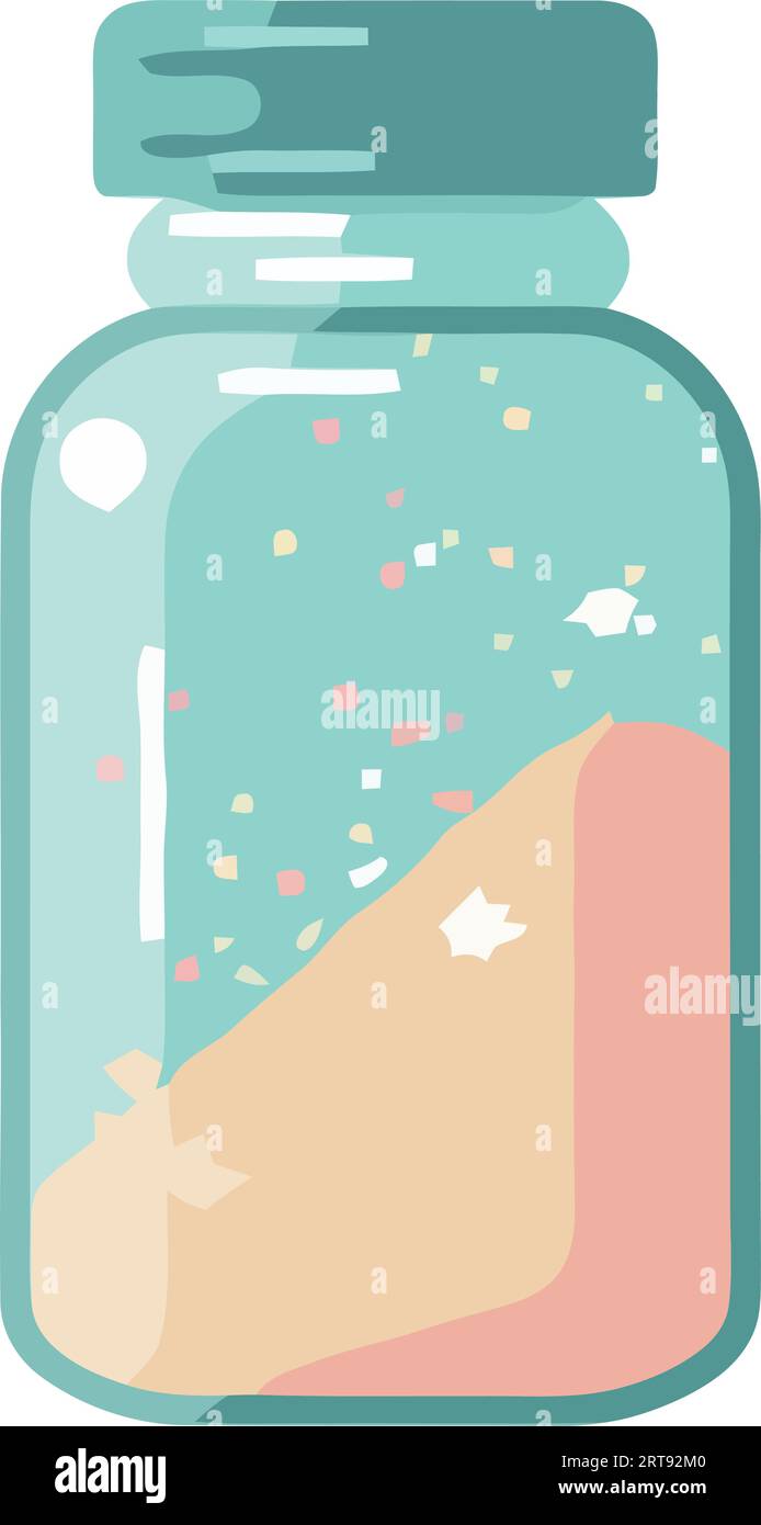 Vector illustration of glass jar Stock Vector Image & Art - Alamy