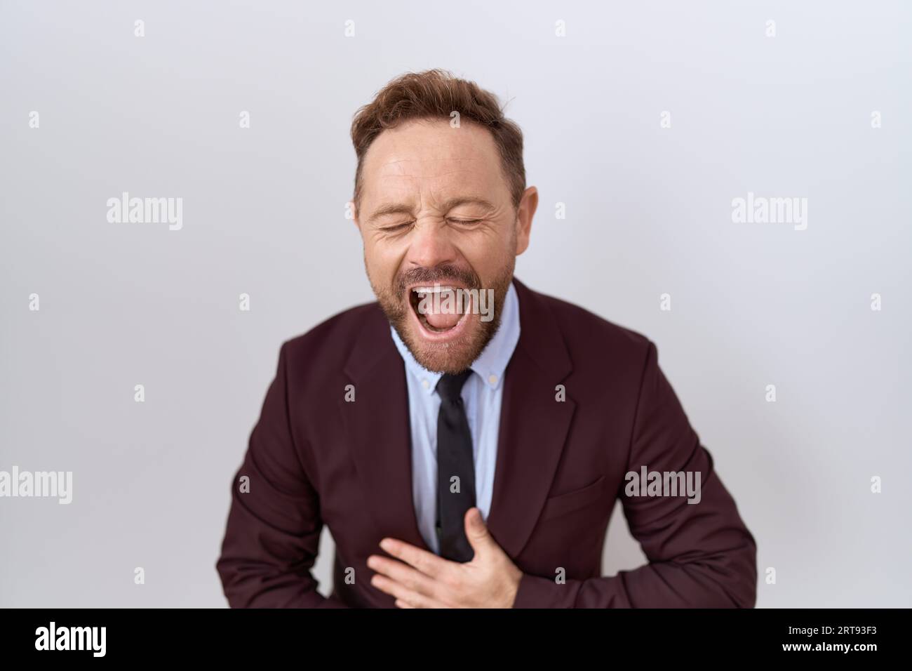 Man suit laughing out loud suit hi-res stock photography and images - Alamy