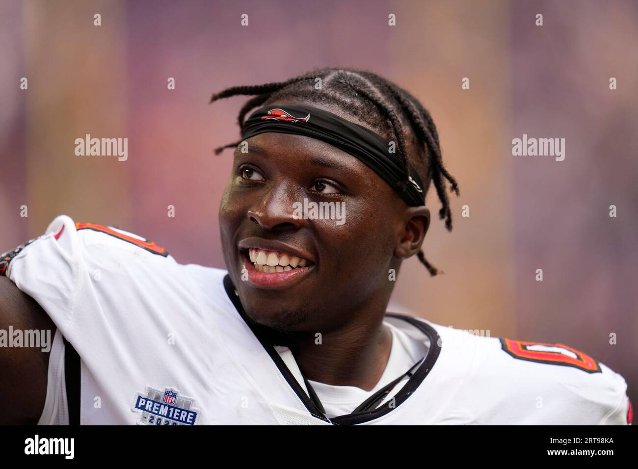 Tampa Bay Buccaneers linebacker Yaya Diaby walks off the field after ...