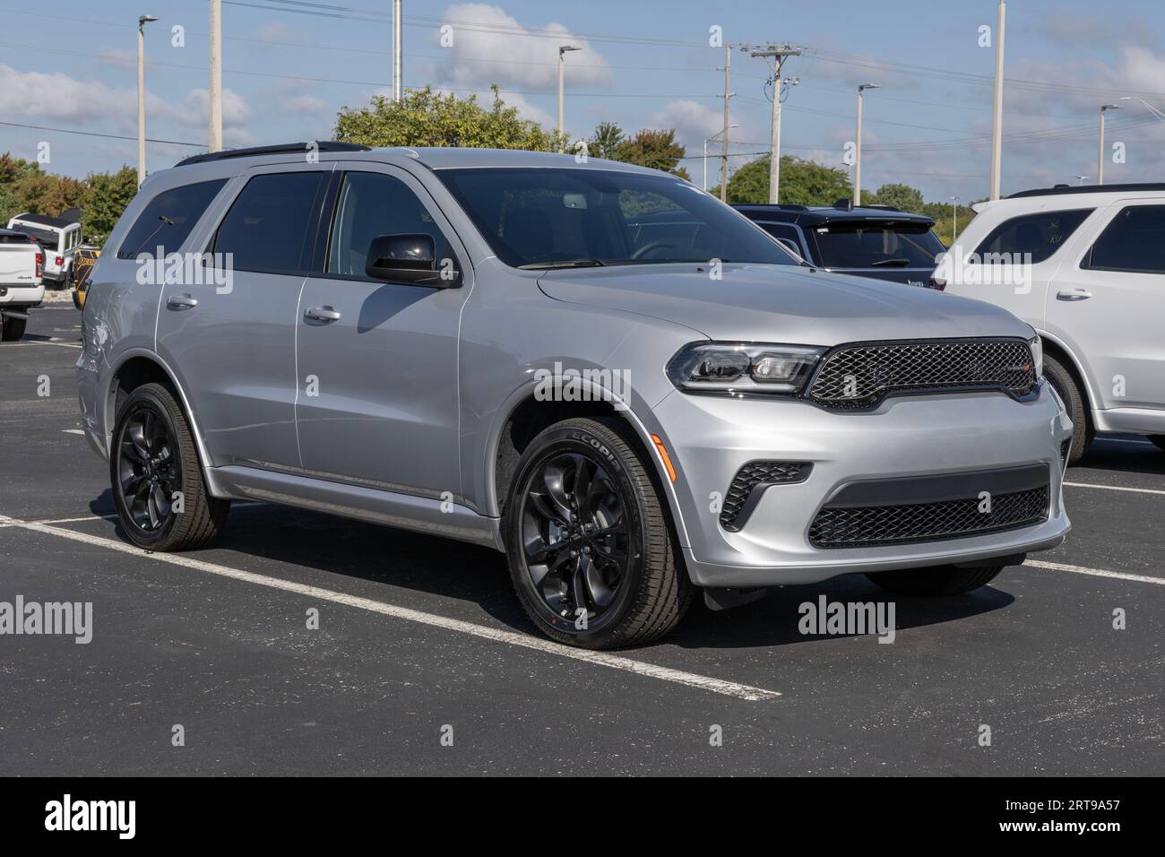 Noblesville - September 10, 2023: Dodge Durango display at a Stellantis ...