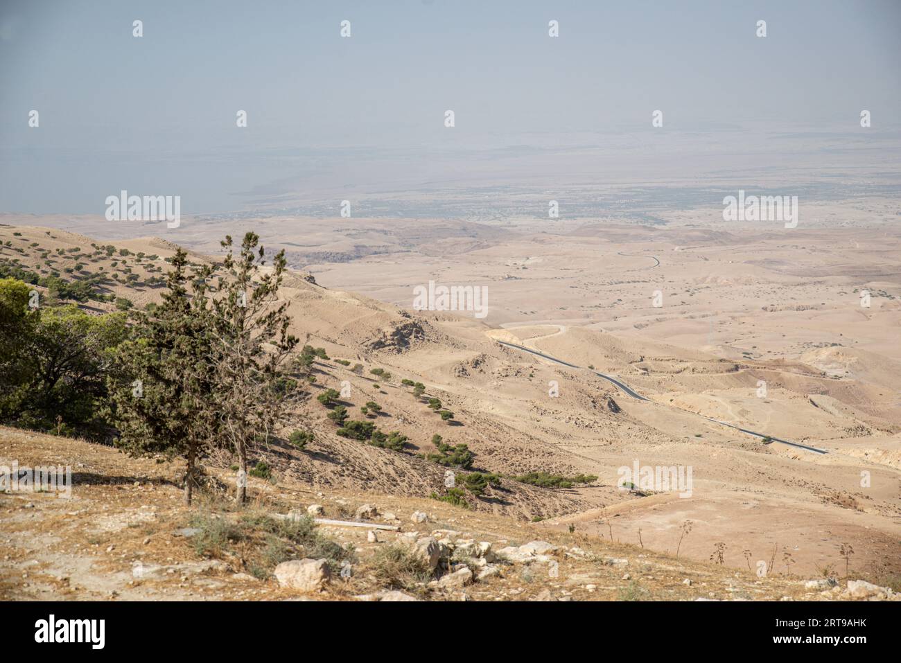 View of Promise Land from Mount Nebo, Jordan Stock Photo - Alamy