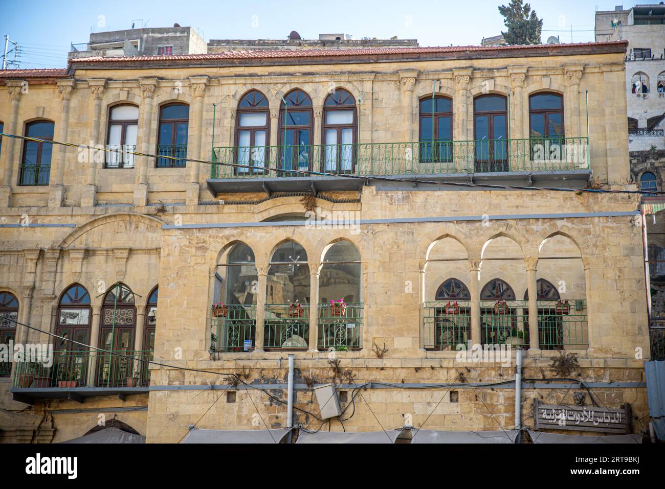 Ottoman architecture of Old City, Al-Salt, Jordan Stock Photo - Alamy