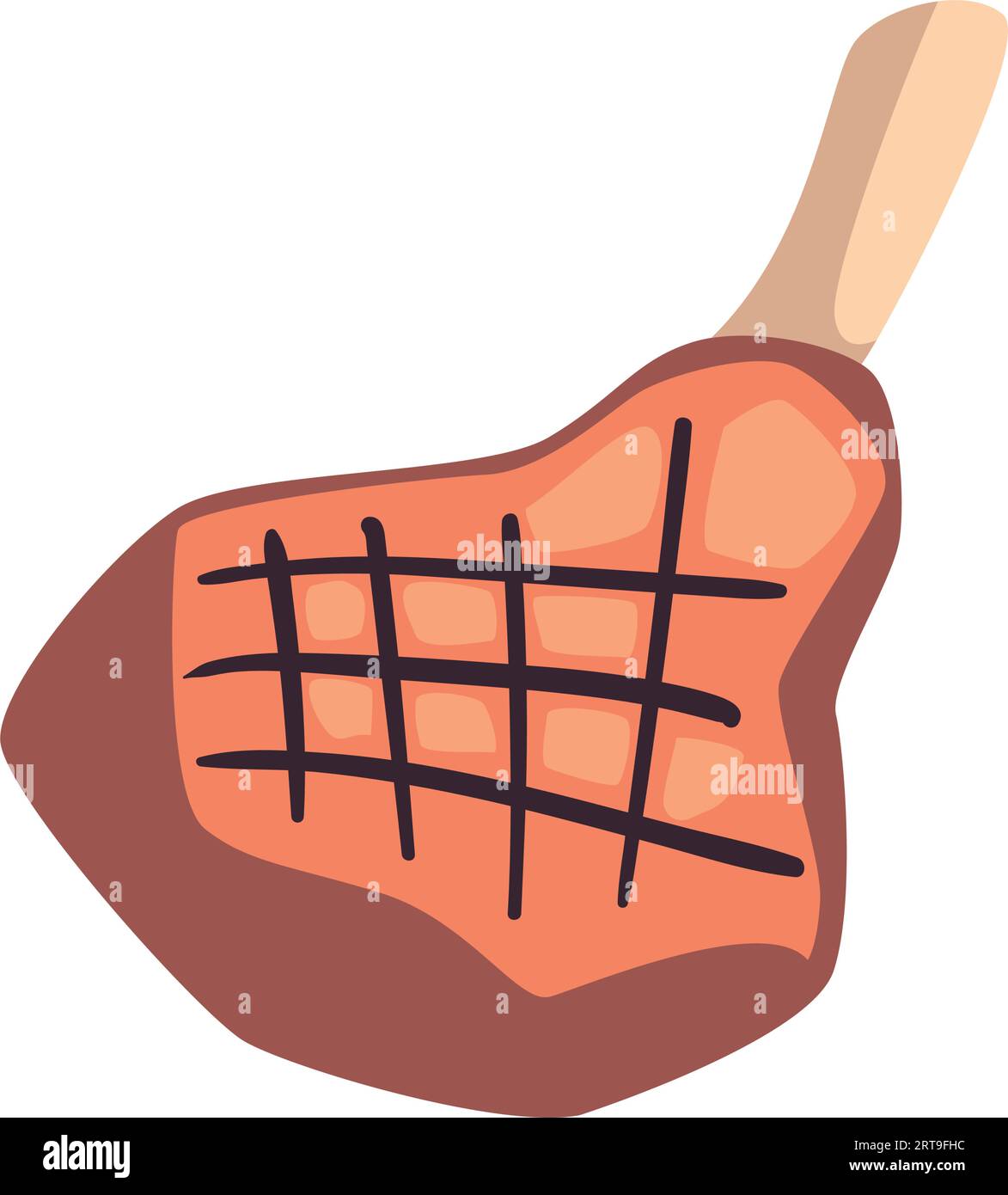 tomahawk steak grill food Stock Vector Image & Art - Alamy