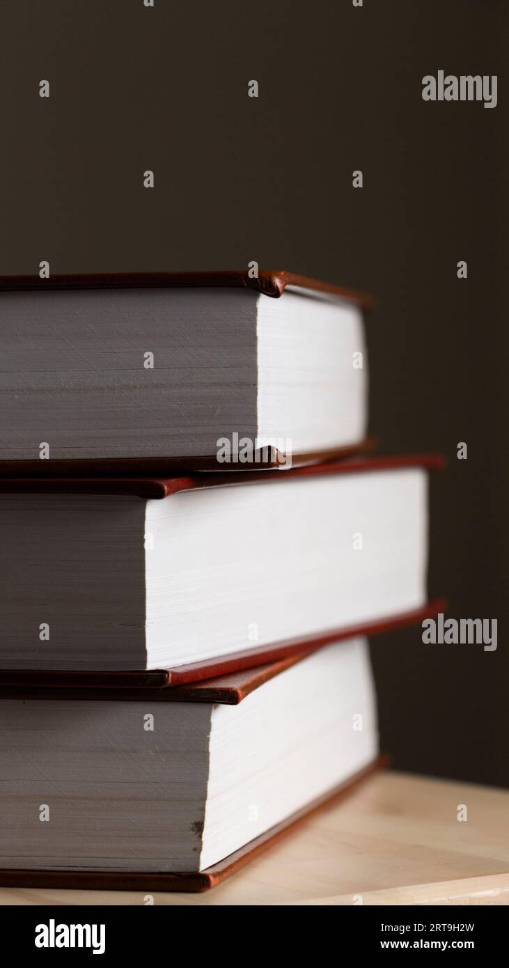 Stack of books Stock Photo - Alamy