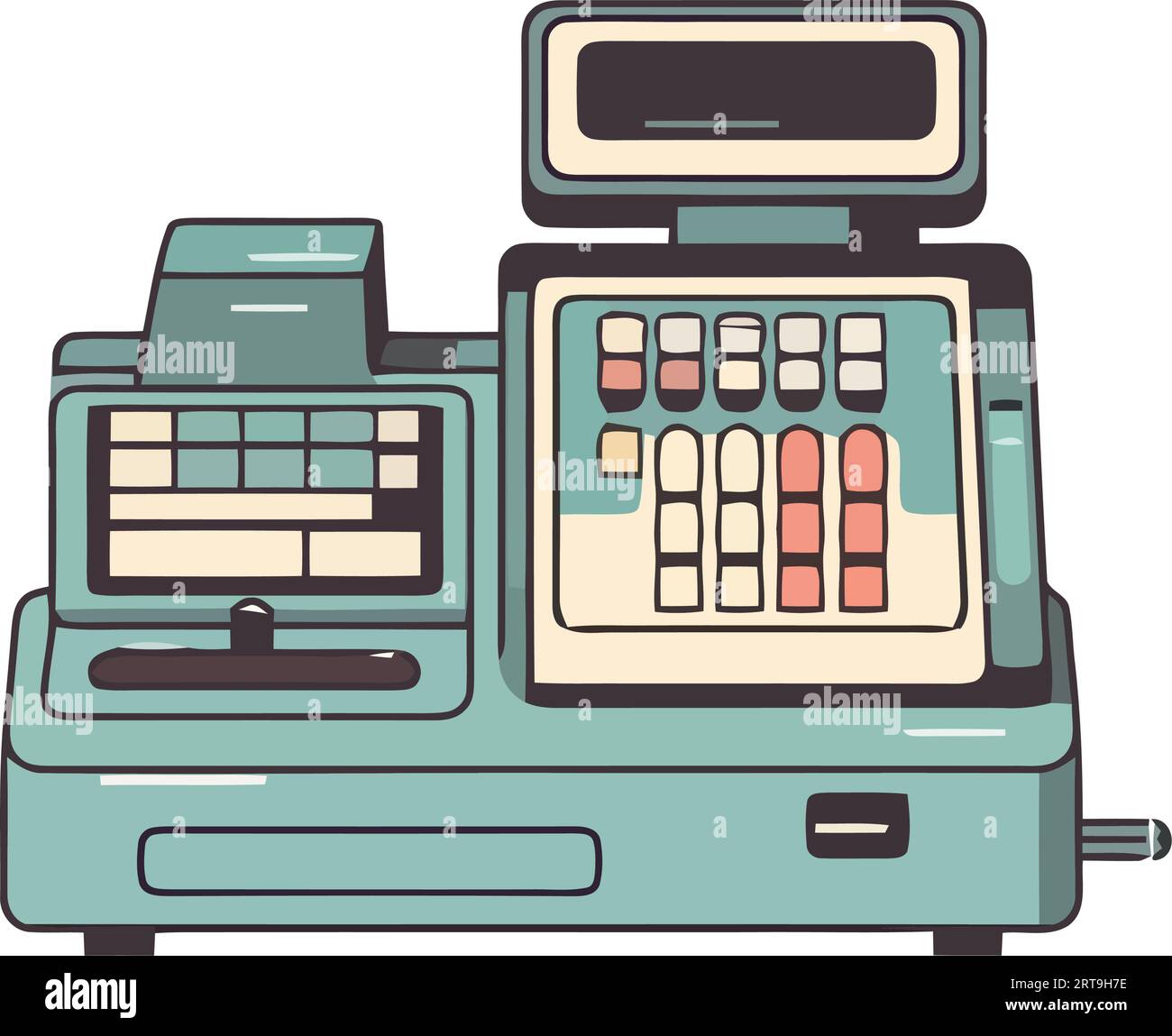 Modern business cash register flat icon Stock Vector Image & Art - Alamy