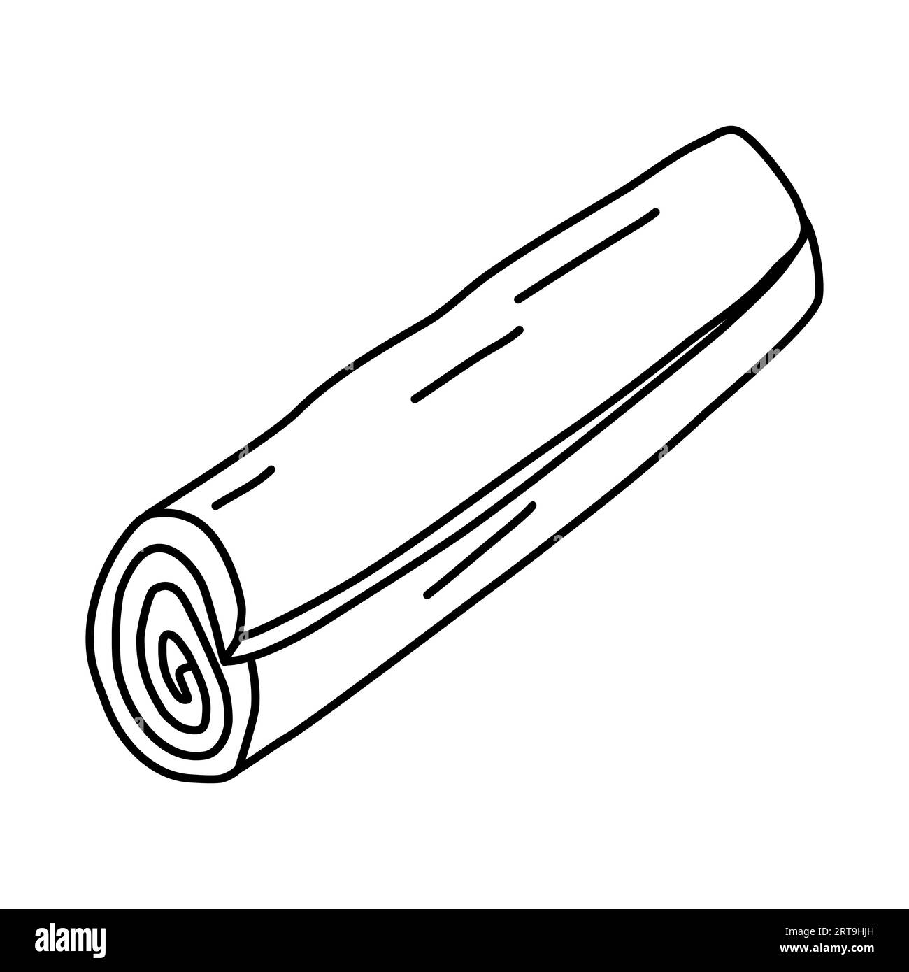 Rolled cinnamon stick spice, aromatic condiment for food and drinks ...