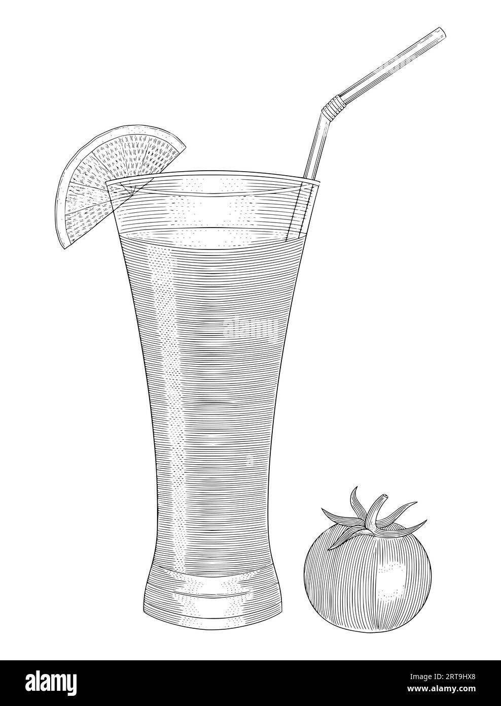 Tomato juice gin Stock Vector Images - Alamy