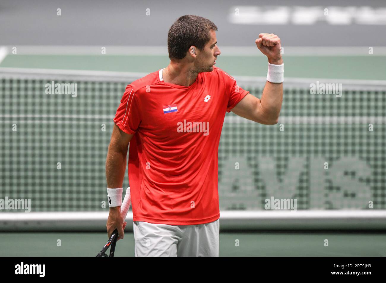 Borna Gojo (Croatia). Davis Cup Finals, Group A (Bologna Stock Photo ...
