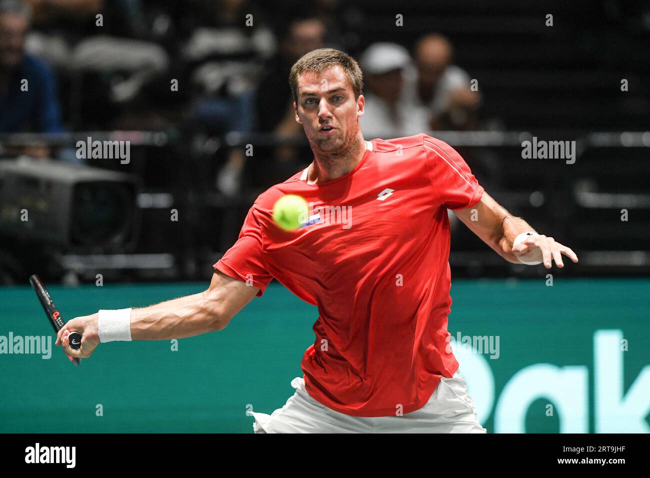 Borna Gojo (Croatia). Davis Cup Finals, Group A (Bologna Stock Photo ...