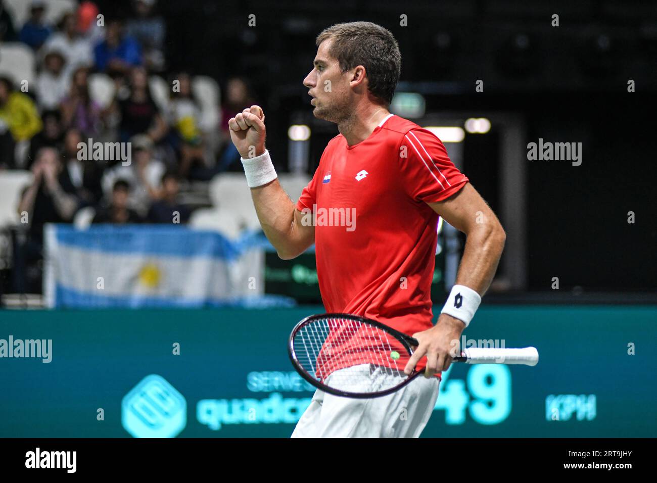 Borna Gojo (Croatia). Davis Cup Finals, Group A (Bologna Stock Photo ...