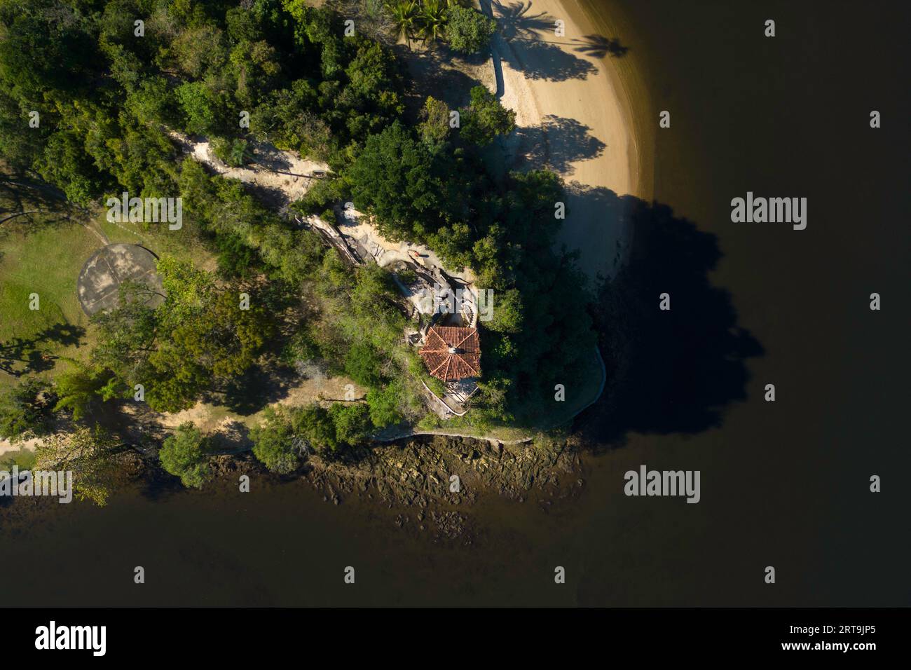 Aerial View of Observation Point at Paqueta Island Inside the Guanabara ...