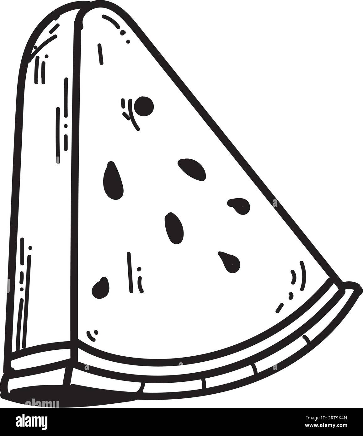 colorless watermelon illustration Stock Vector Image & Art - Alamy