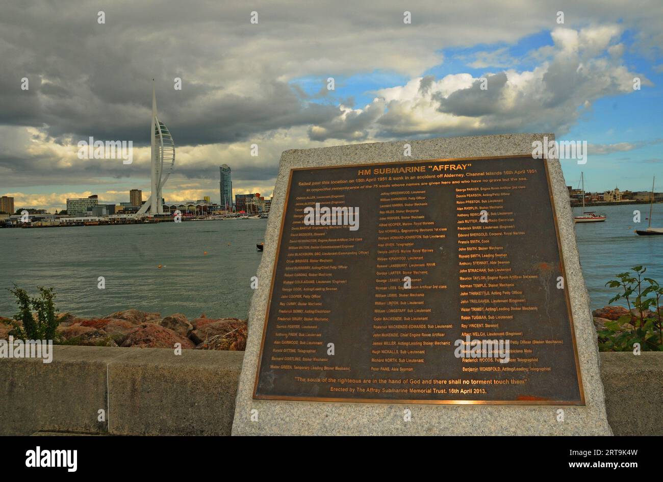 MEMORIAL FOR THE SAILORS WHO PERISHED ABOARD THE SUBMARINE AFFRAY ...