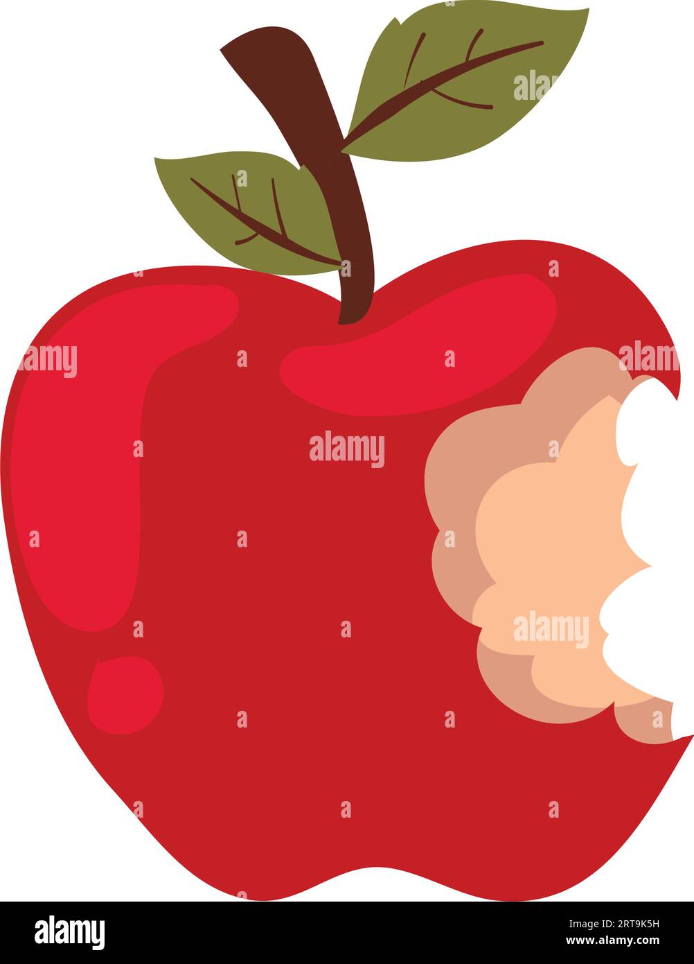 biten apple design Stock Vector Image & Art - Alamy