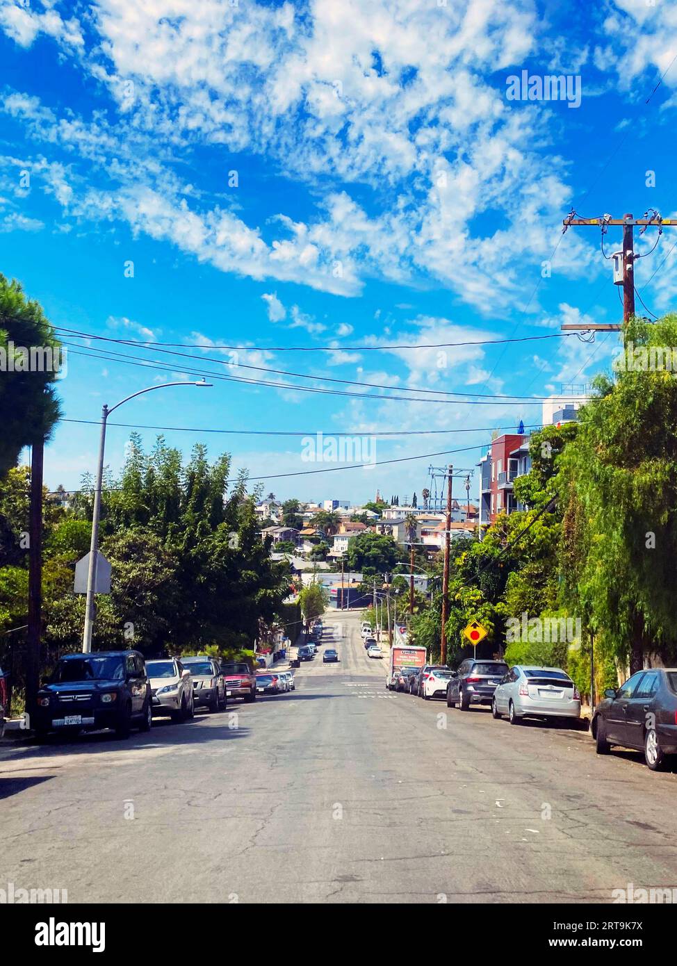 An empty street in Los Angeles, California Stock Photo - Alamy