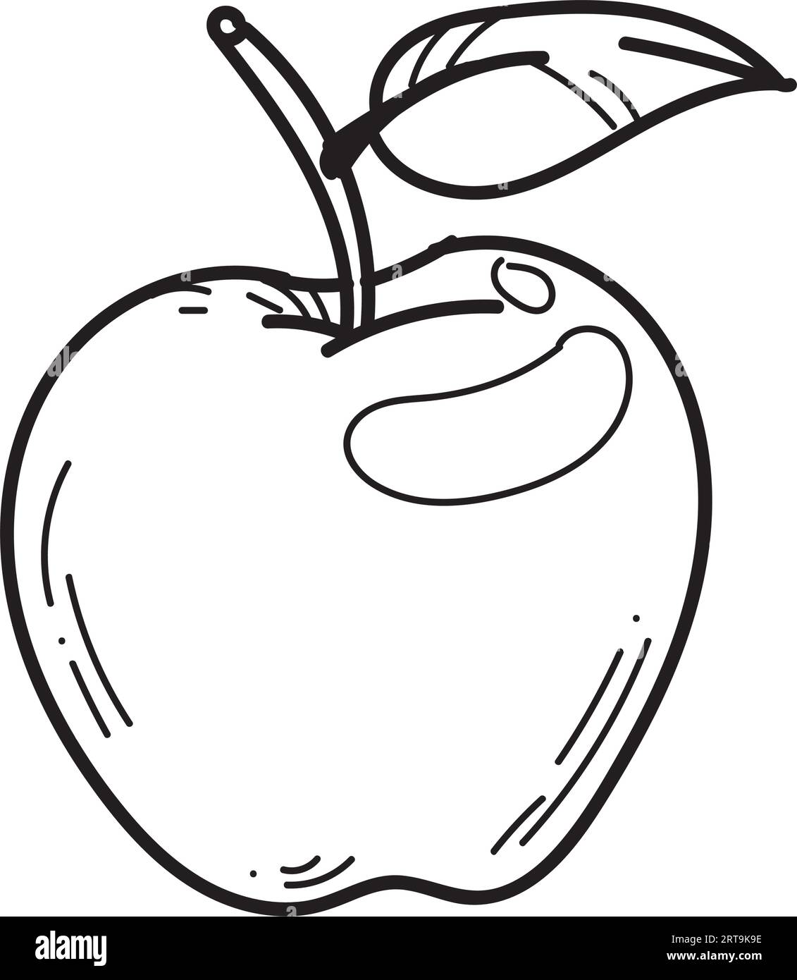 colorless apple illustration Stock Vector Image & Art - Alamy