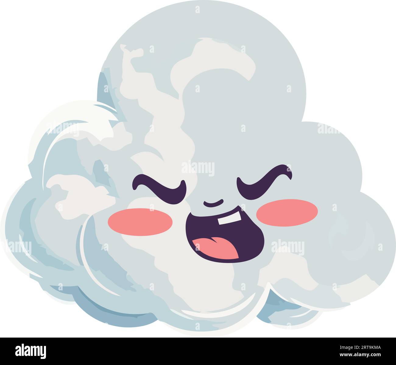 Cute cartoon cloud smiling kawaii icon Stock Vector Image & Art - Alamy