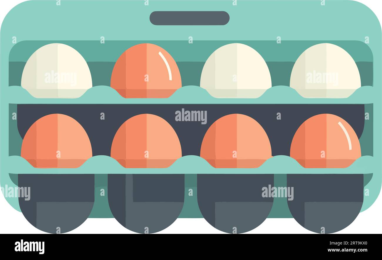 Egg in a box Stock Vector Images - Alamy