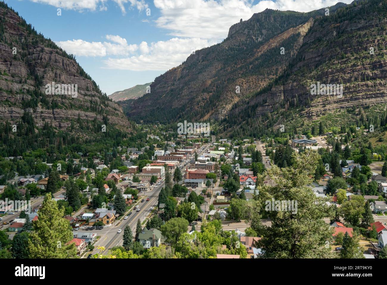 Overlooking Our Colorado from Million Dollar Highway Stock Photo - Alamy