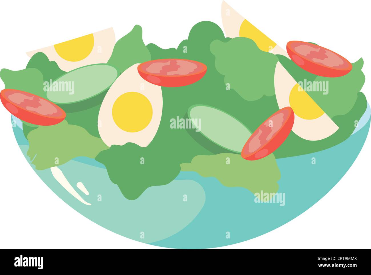 salad plate illustration Stock Vector Image & Art - Alamy