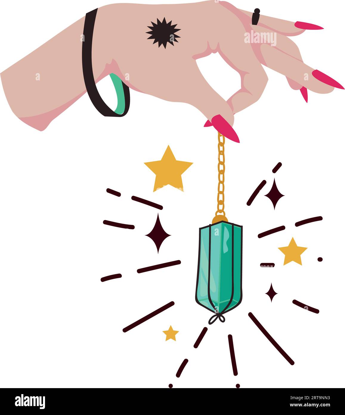 esoteric hand holding a stone Stock Vector Image & Art - Alamy