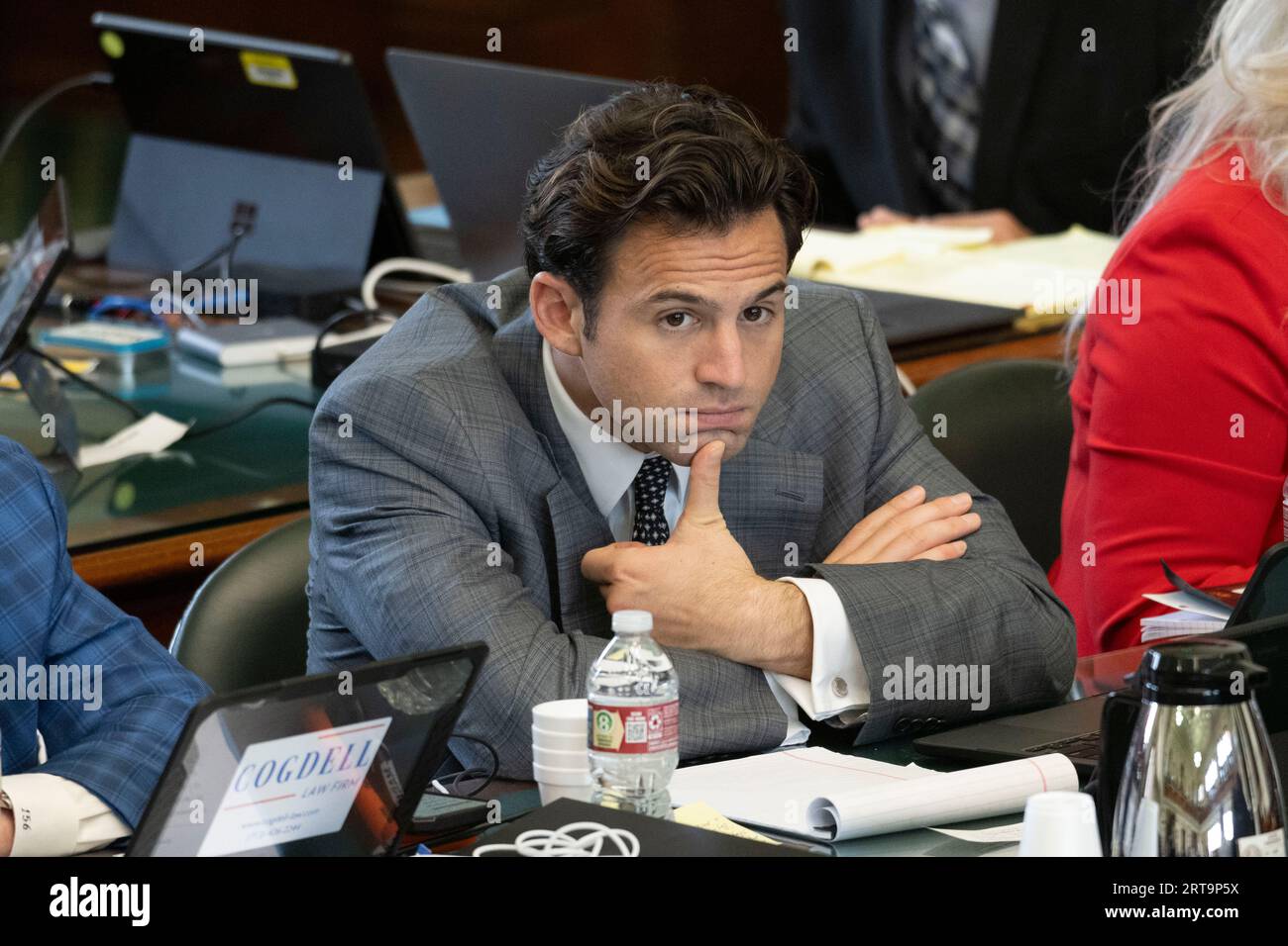 Austin, TX, USA. 11th Sep, 2023. Defense attorney ANTHONY OSSO, Jr ...