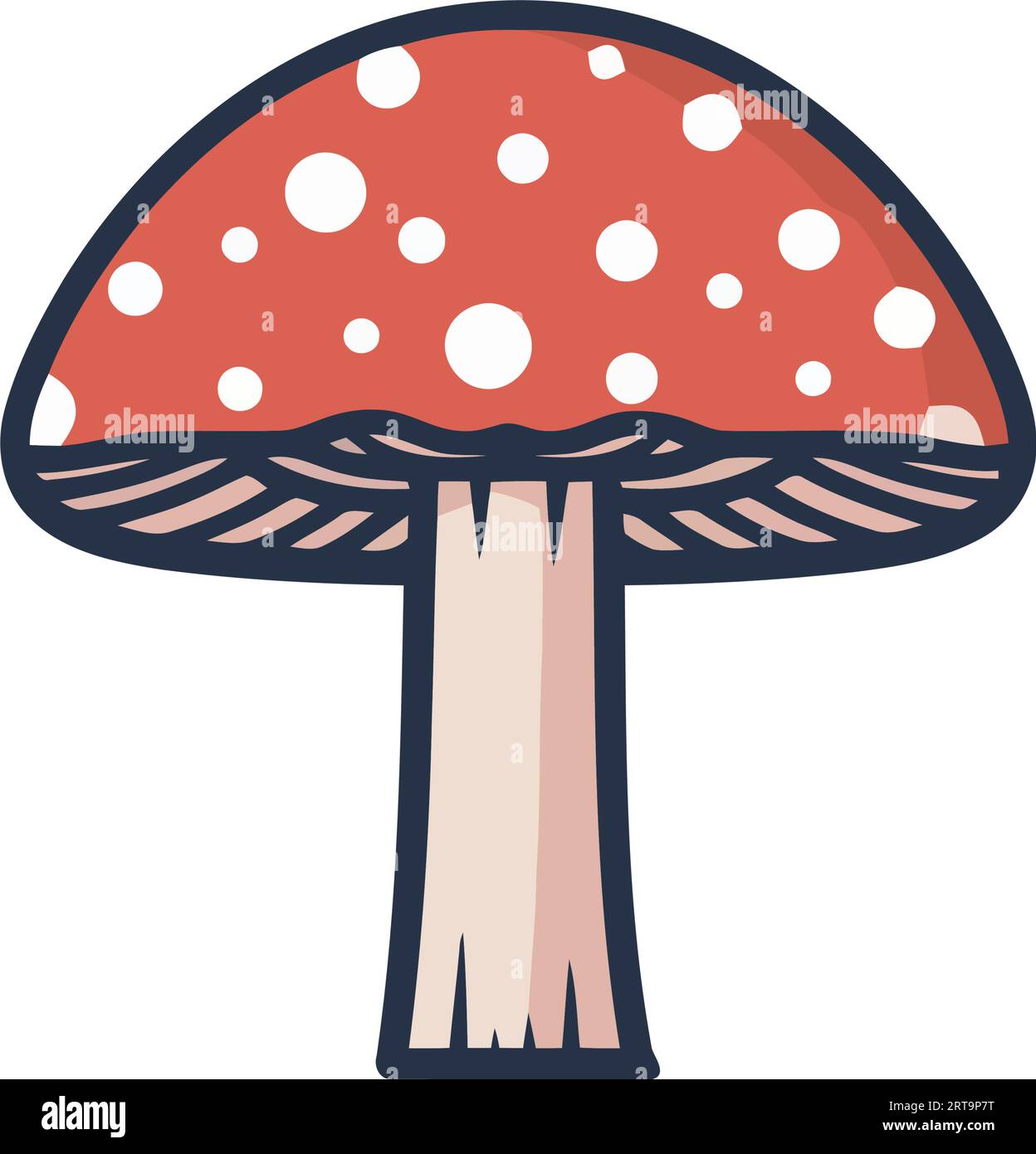 Nature a plant forest in autumn, fungus vector Stock Vector Image & Art ...