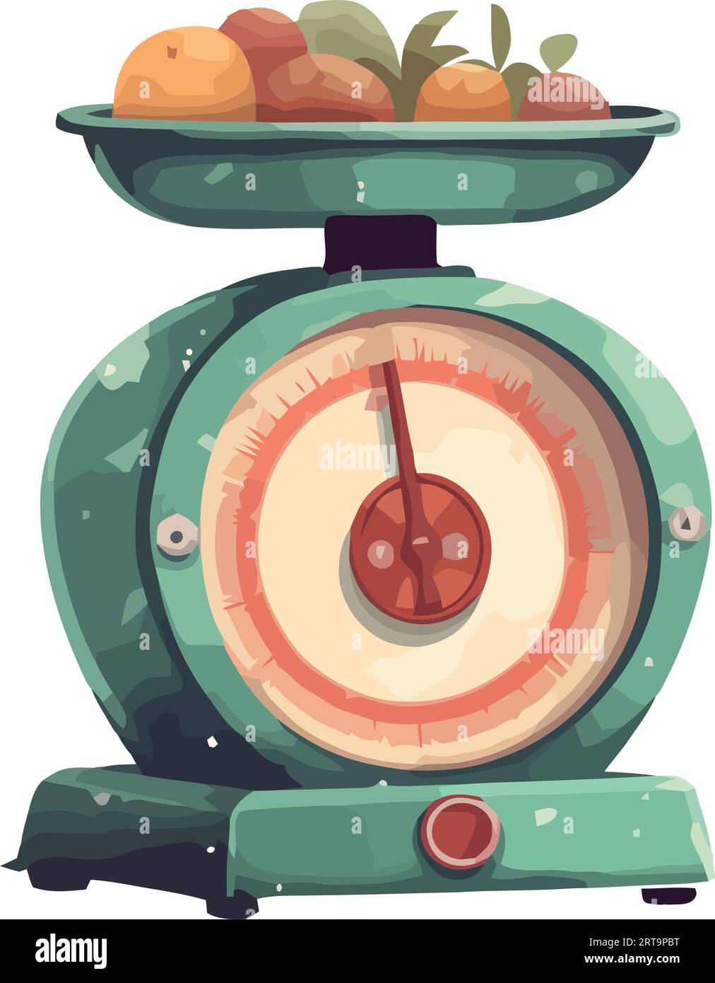 Measuring fruits Stock Vector Images - Alamy