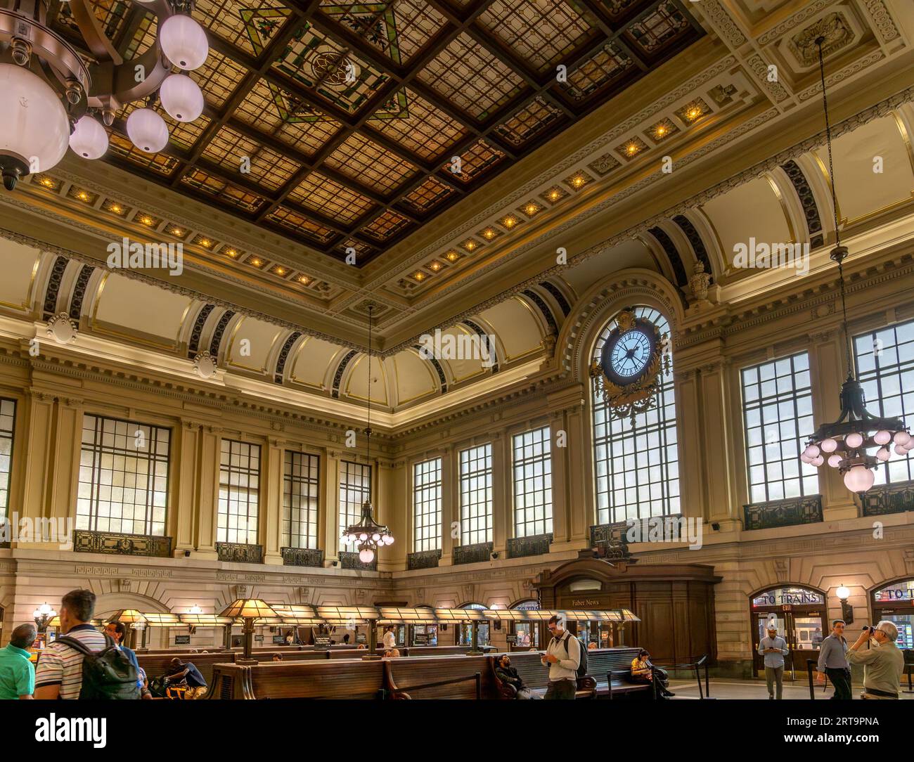 Hoboken, NJ - US - Sept 7, 2023 Landscape interior view of the Beaux ...