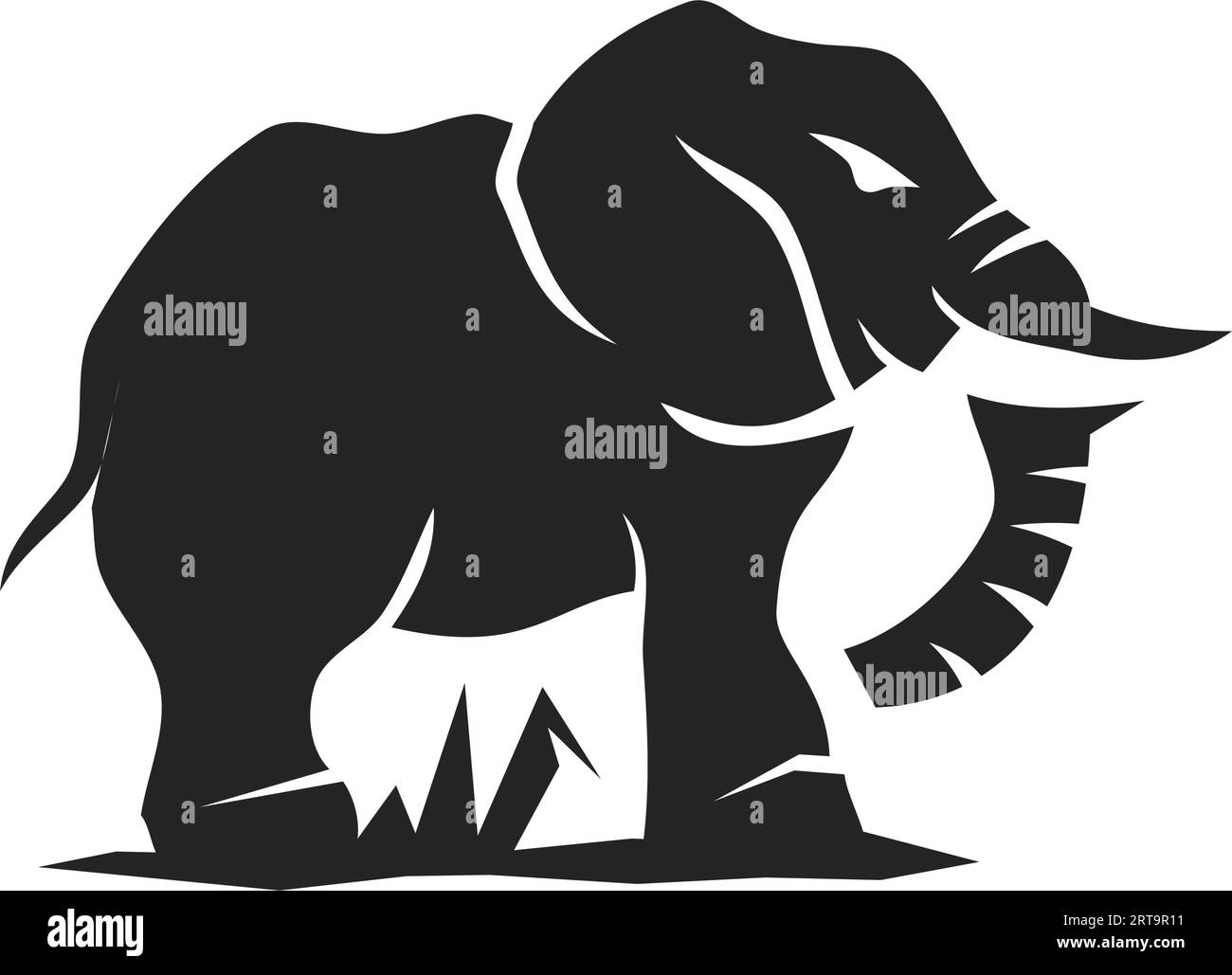 Elephant safari branding Stock Vector Images - Alamy